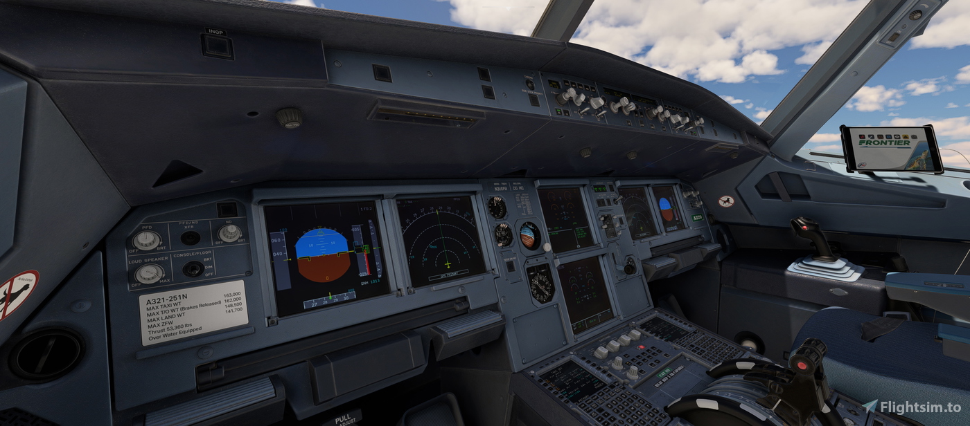 FRONTIER N316FR Fuselage/Cabin (8k) for Fenix Simulation A320-CFM_SL (fictional airframe) for ...