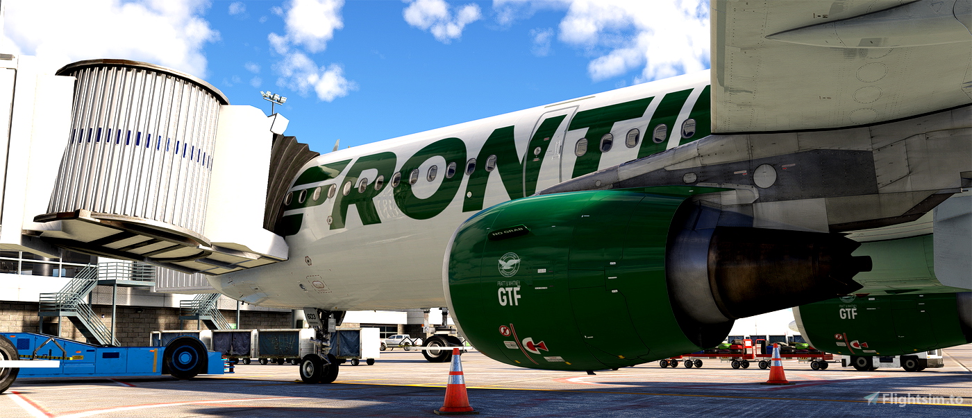 FRONTIER N603FR Fuselage/Cabin (8k) for Fenix Simulation A321-CFM ...