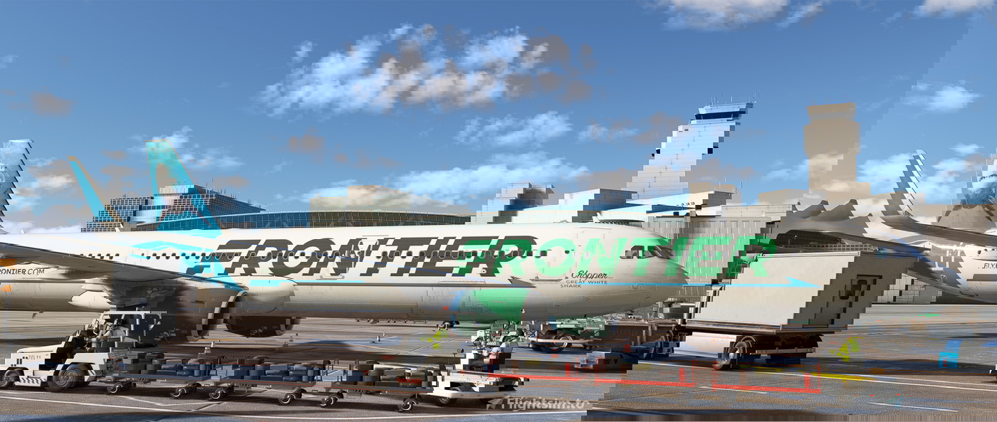 FRONTIER N607FR Fuselage/Cabin(8k) Fenix Simulation A321-CFM (fictional ...