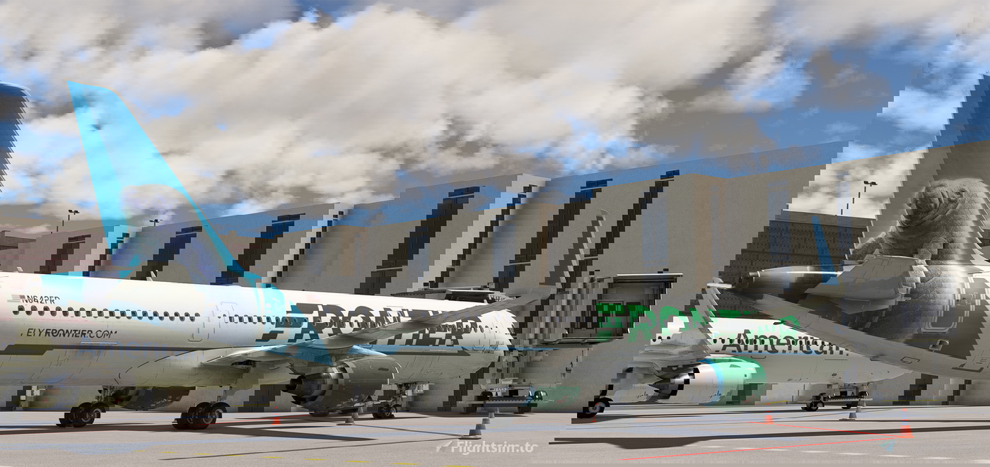 FRONTIER N642FR Fuselage/Cabin (8k) for Fenix Simulation A321-CFM ...