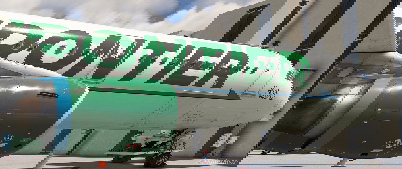 FRONTIER N642FR Fuselage/Cabin (8k) for Fenix Simulation A321-CFM ...