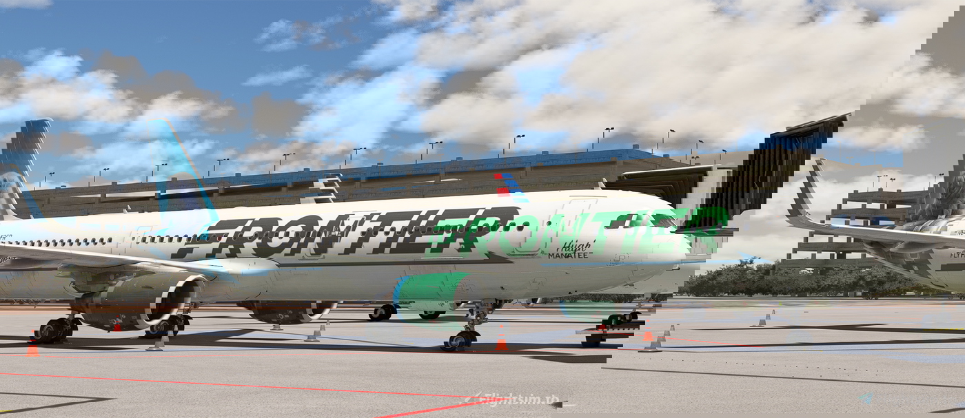 FRONTIER N642FR Fuselage/Cabin (8k) for Fenix Simulation A321-CFM ...