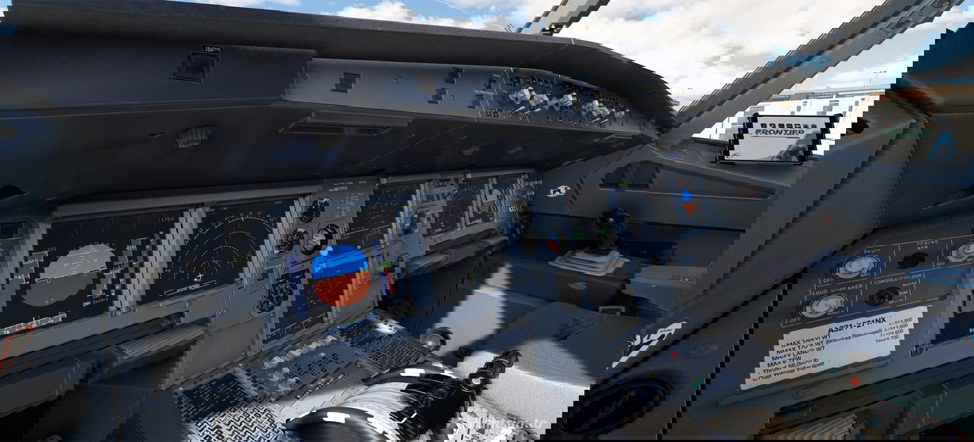 FRONTIER N642FR Fuselage/Cabin (8k) for Fenix Simulation A321-CFM ...