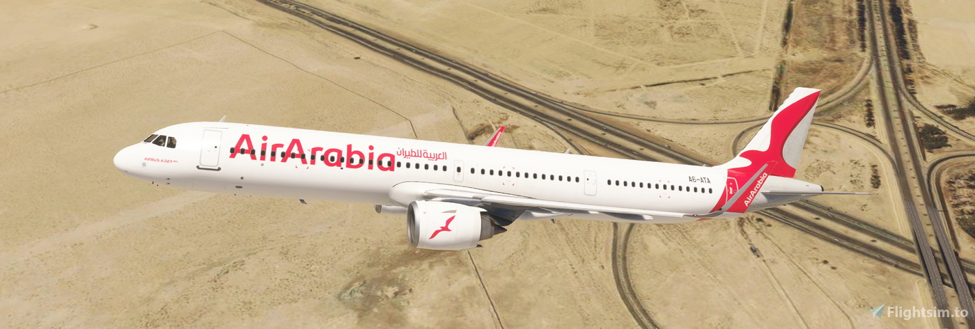 FS Labs Airbus A321neo Air Arabia A6-ATA | 8K+4K for Microsoft Flight ...