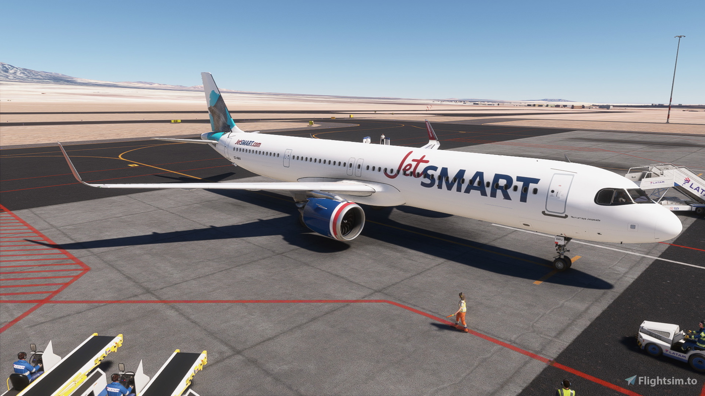 FS Labs Airbus A321neo JetSMART CC-AWU (Mantarraya Jasepeada) für Microsoft Flight Simulator | MSFS