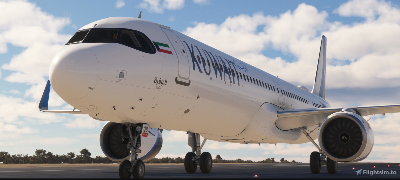 FS Labs Airbus A321neo Kuwait Airways 9K-AQB + 9K-AQC | 8K+4K for Microsoft Flight Simulator | MSFS