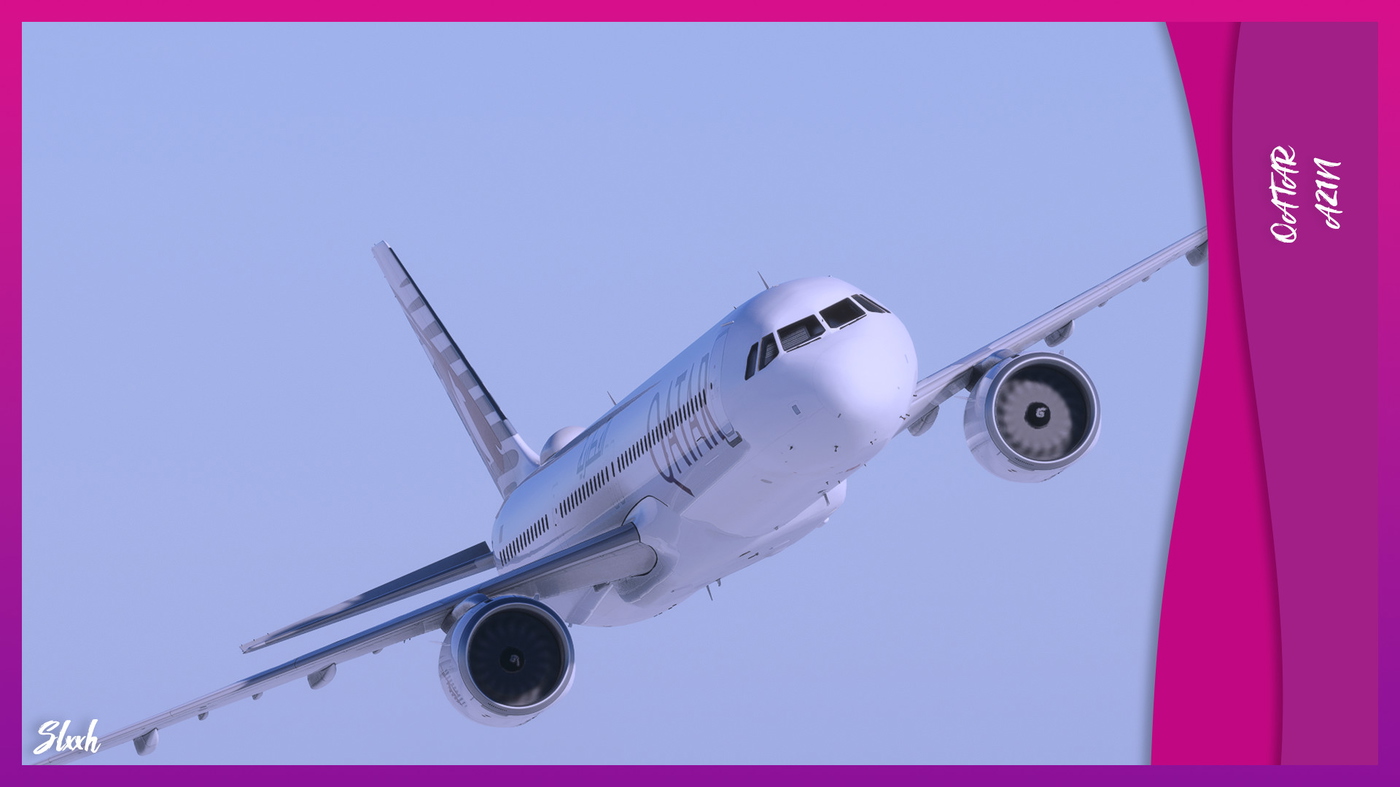 FSL A21N | Qatar Color A7-AJB/A7-AJD [8K] for Microsoft Flight ...