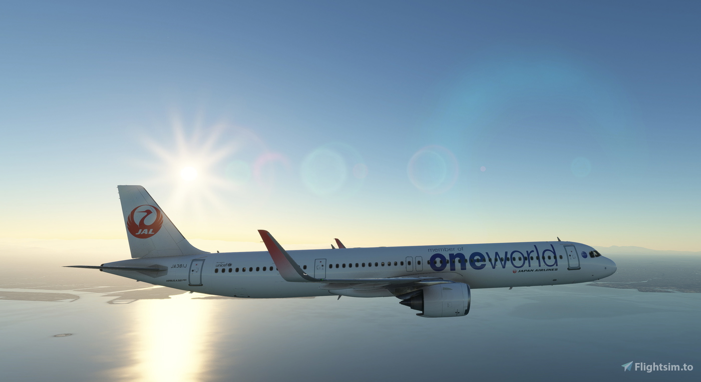 FSlabs A321neo JAL oneworld livery for Microsoft Flight Simulator | MSFS