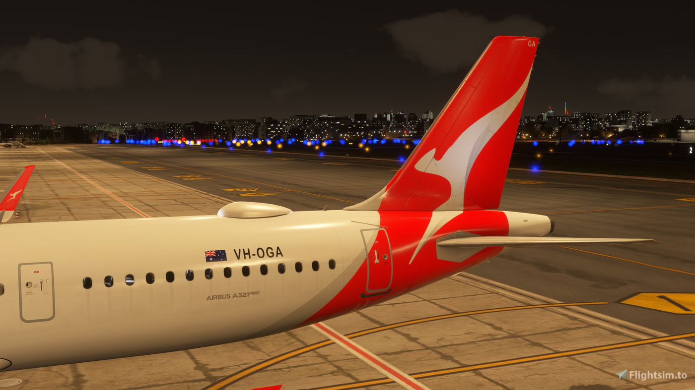 FSLabs A21N QANTAS (VH-OGA) für Microsoft Flight Simulator | MSFS