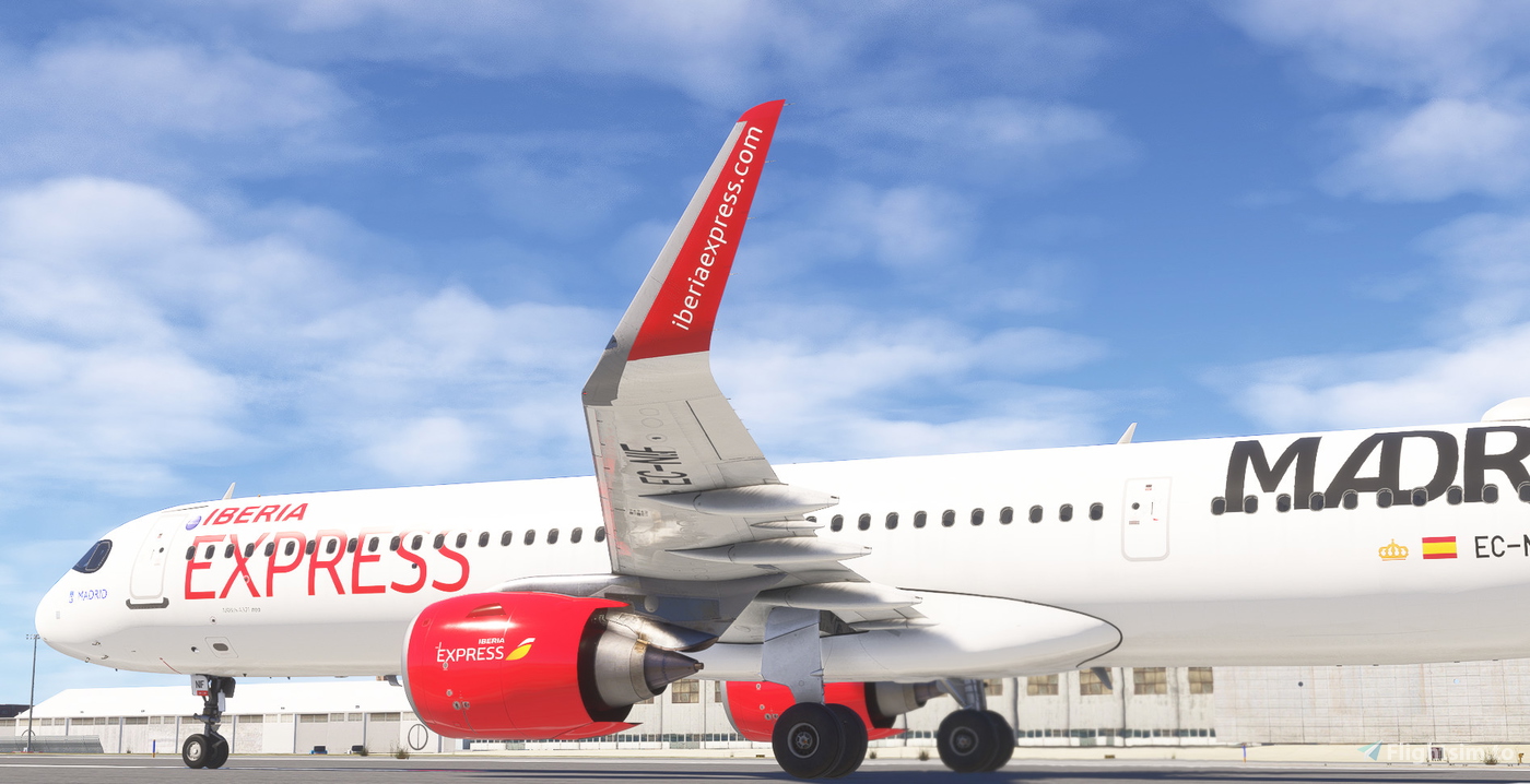FsLabs A321 NEO IBERIA EXPRESS EC-NIF MADRID for Microsoft Flight Simulator | MSFS