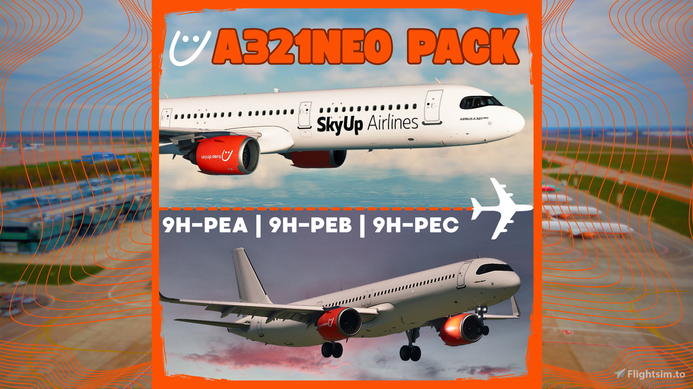 SkyUp Airlines Pack | FSLabs A321neo para Microsoft Flight Simulator | MSFS