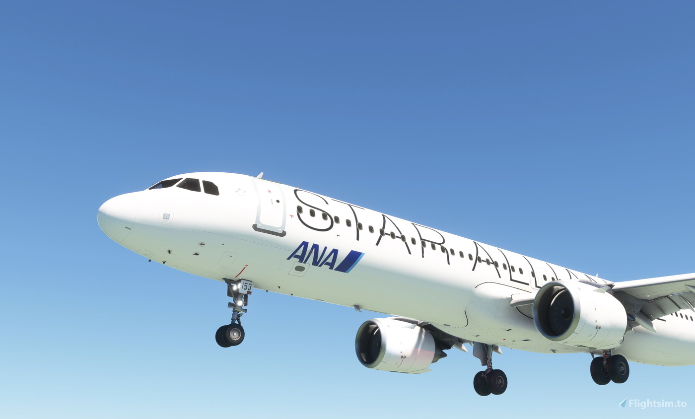 FSlabs A321neo ANA Star Alliance livery para Microsoft Flight Simulator | MSFS