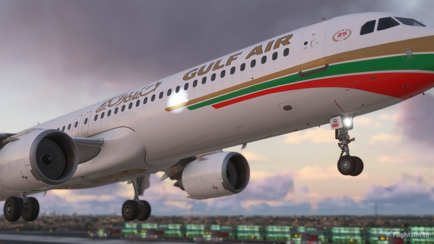 FSLabs A321Neo Retro GulfAir Bahrain (A21N - GFA) for Microsoft Flight ...