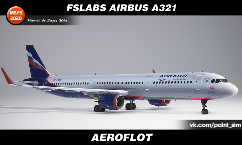 FSLabs Airbus A321SL - Aeroflot 8K (RA-73720) for Microsoft Flight ...