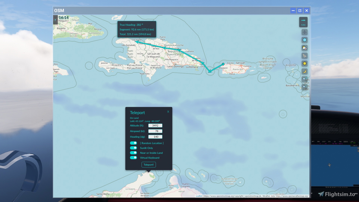 FSPM/OSM VFR Map pour Microsoft Flight Simulator | MSFS