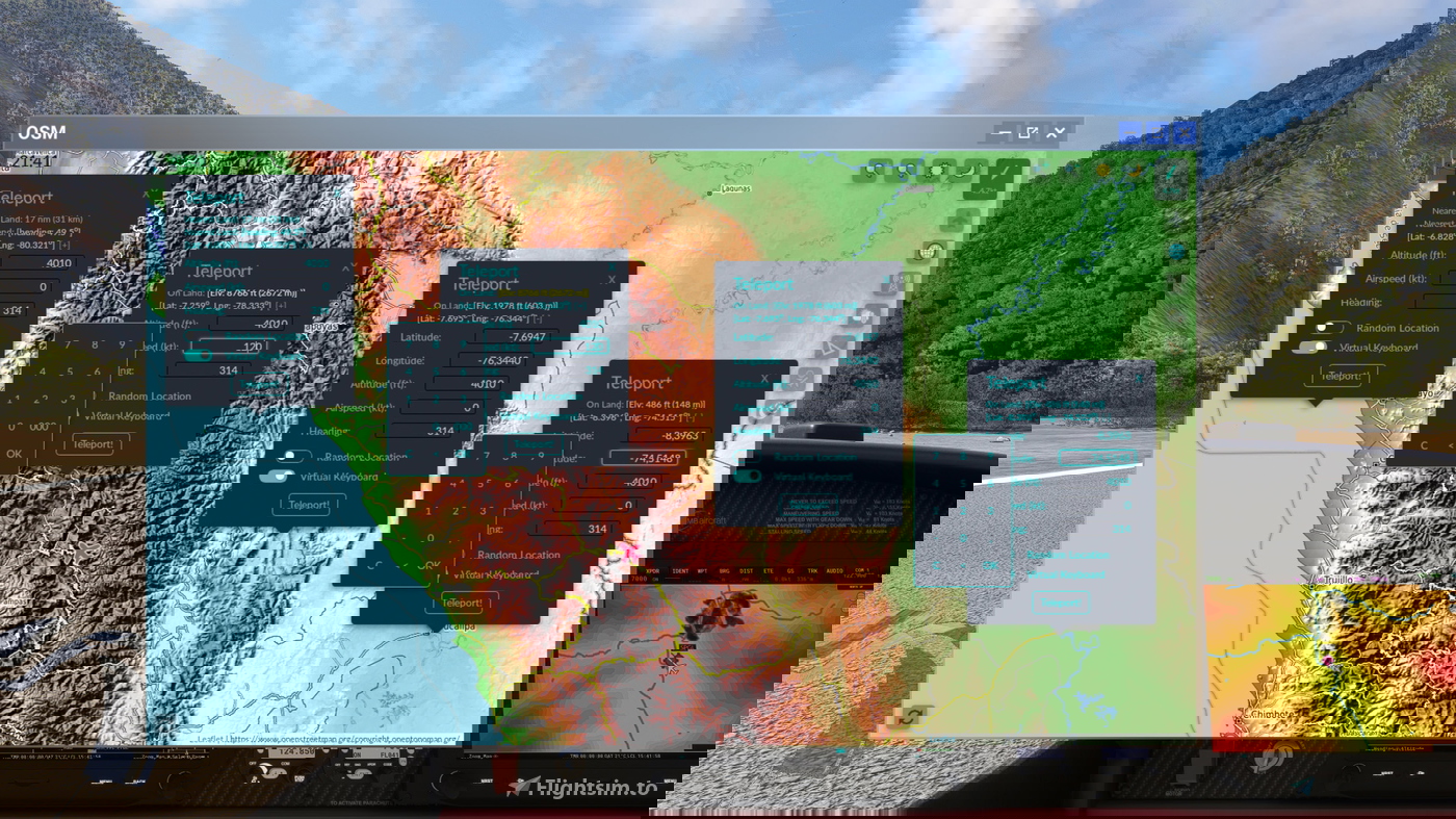 FSPM/OSM VFR Map 对于 Microsoft Flight Simulator | MSFS