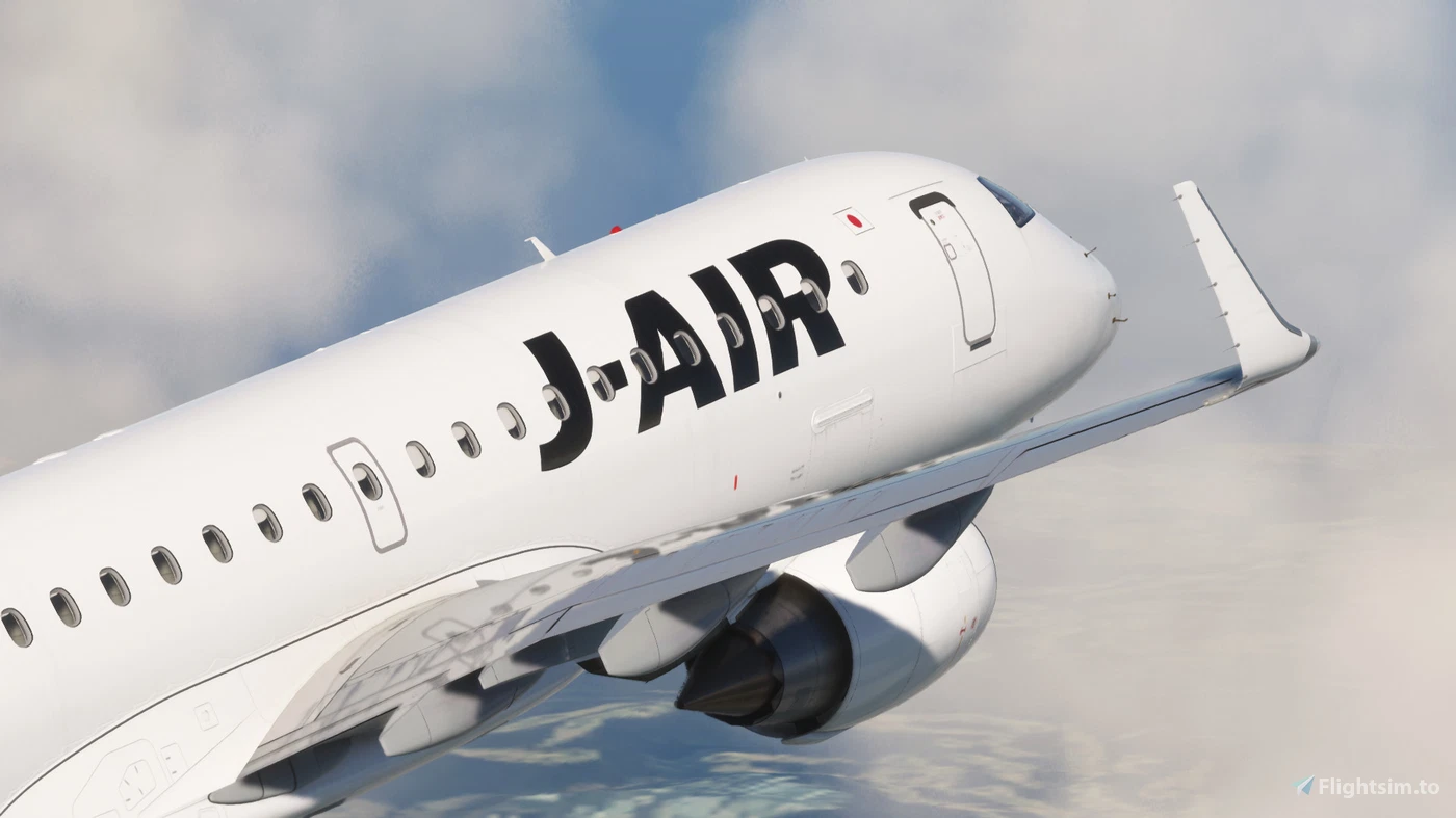 FSS Embraer E190 J-Air | Cabin | 4K のために Microsoft Flight Simulator | MSFS
