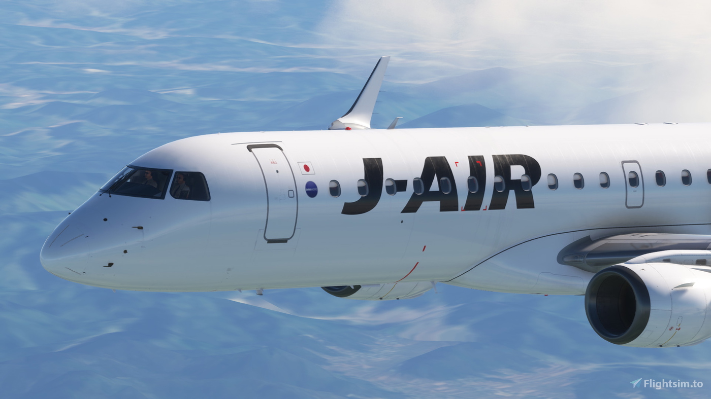 FSS E190 J-Air | Cabin | 4K for Microsoft Flight Simulator | MSFS