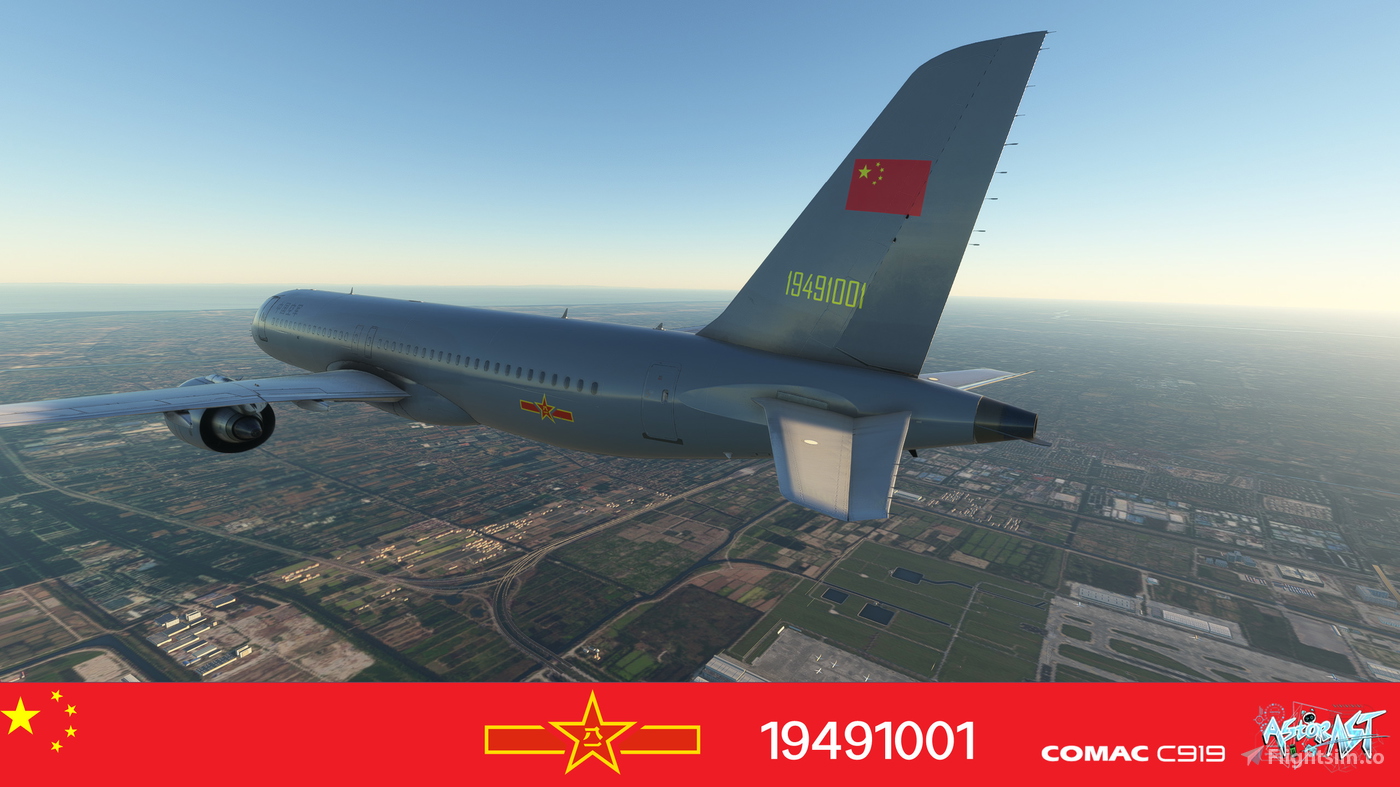 FYCYC C919 Chinese Air Force 中国空军 19491001 8K |Fictional for Microsoft Flight Simulator | MSFS