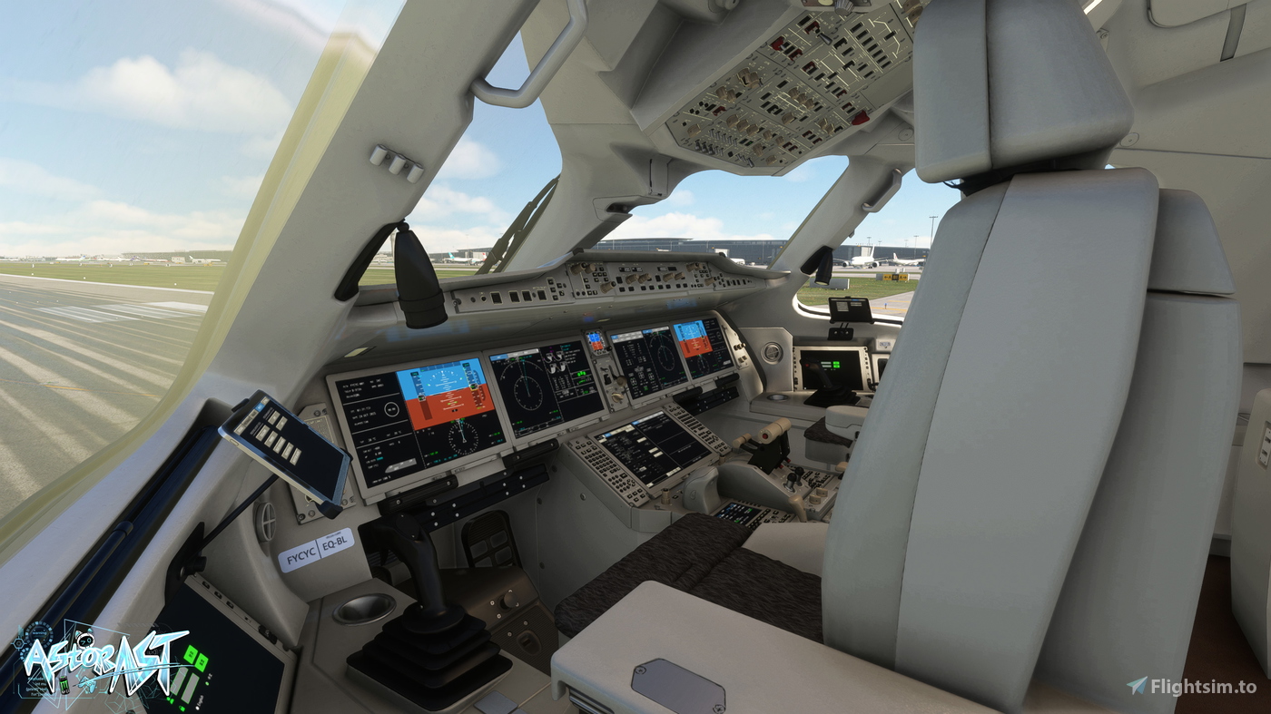 FYCYC C919 Grey Cockpit 灰色驾驶舱 8K per Microsoft Flight Simulator | MSFS