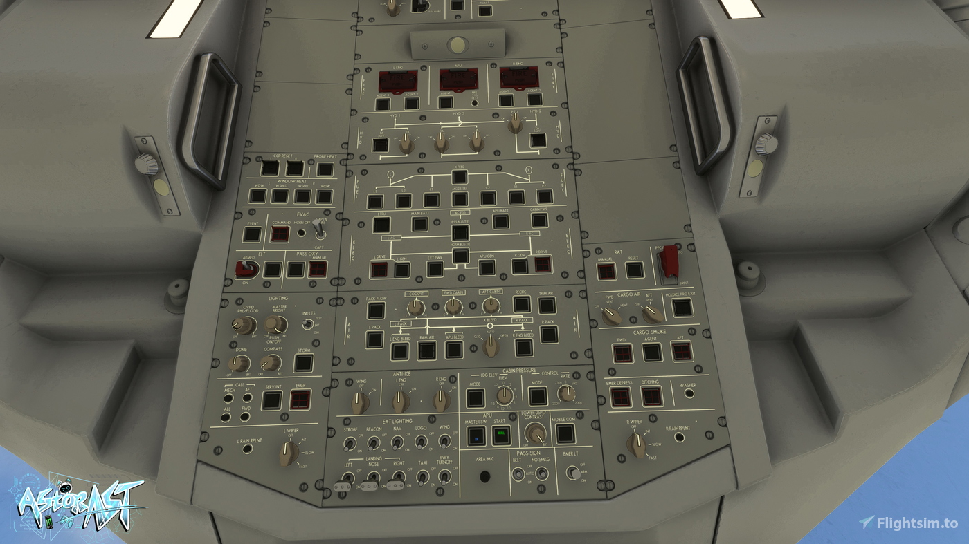 FYCYC C919 Grey Cockpit 灰色驾驶舱 8K per Microsoft Flight Simulator | MSFS