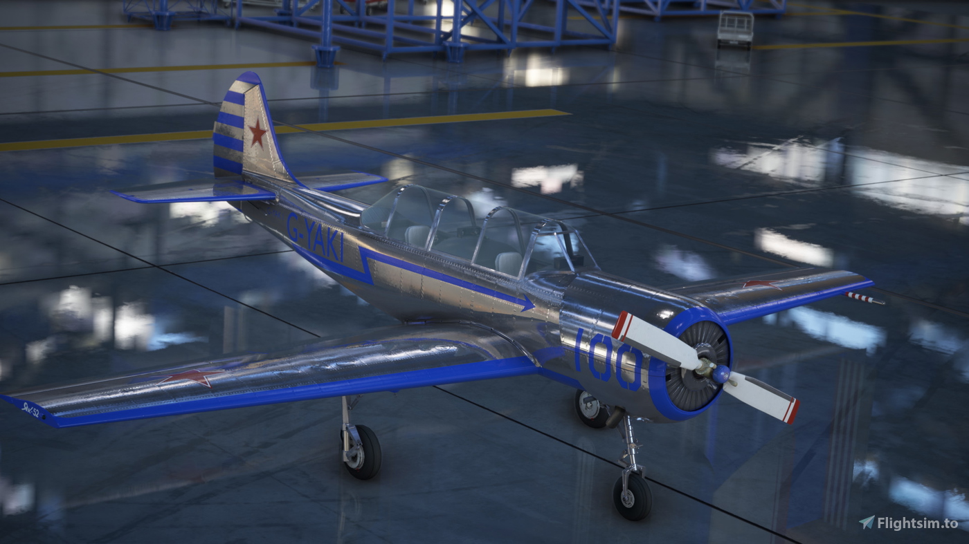 G-YAKI livery for the YAK-52 from Virtavia for Microsoft Flight Simulator | MSFS