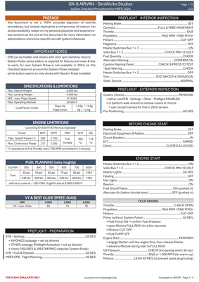 EMB E-Jet 170/175 - Checklist & Procedures for Microsoft Flight ...