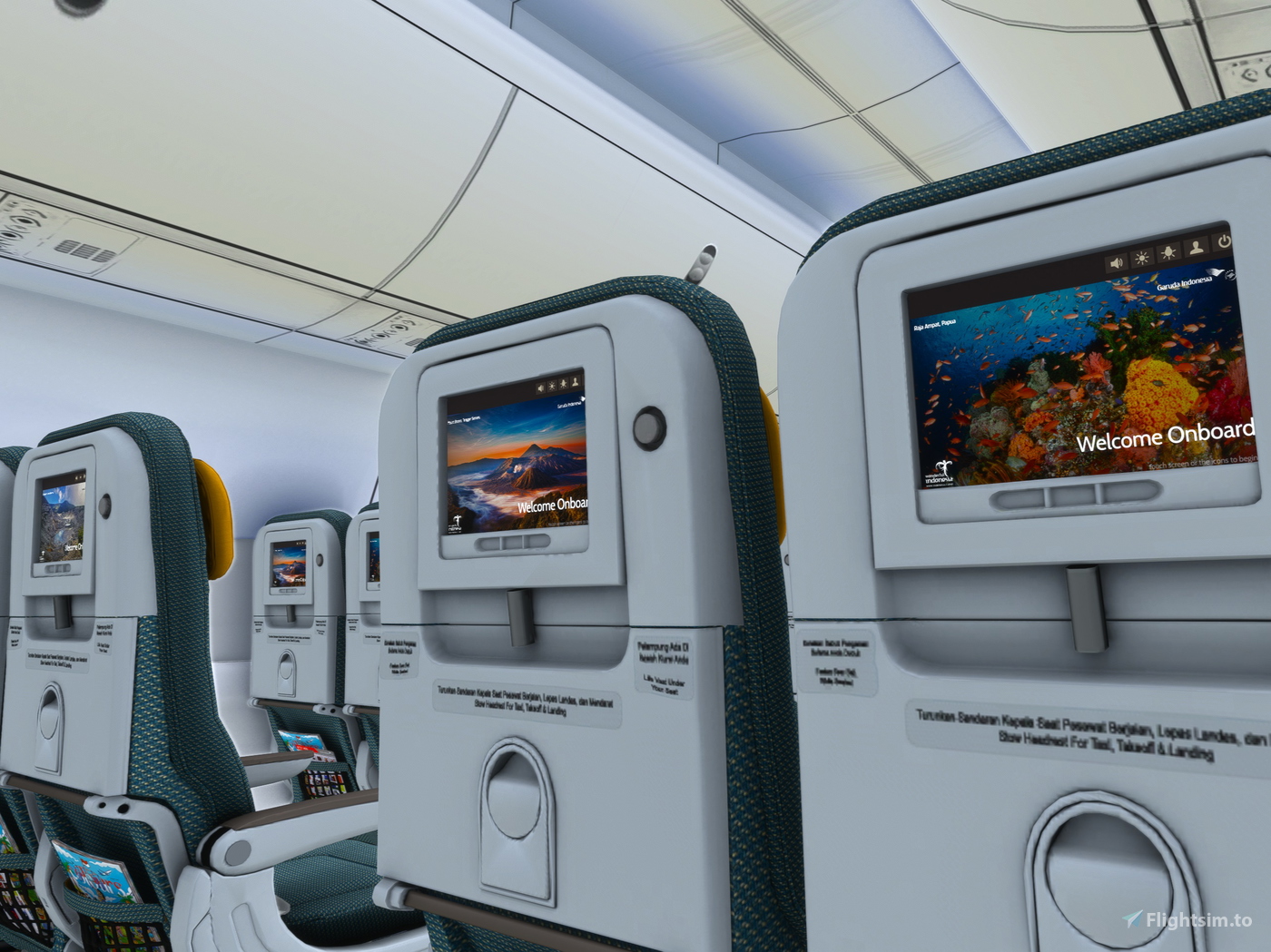 Garuda Indonesia (HUT RI 80 decals) / PK-GMX voor Microsoft Flight ...