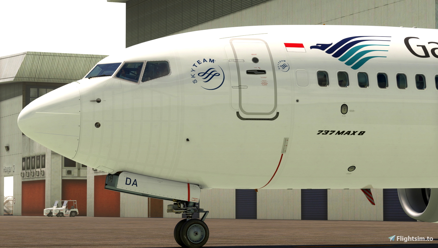 Garuda Indonesia PK-GDA for iFly 737 MAX 8 w/ Cabin pour Microsoft ...