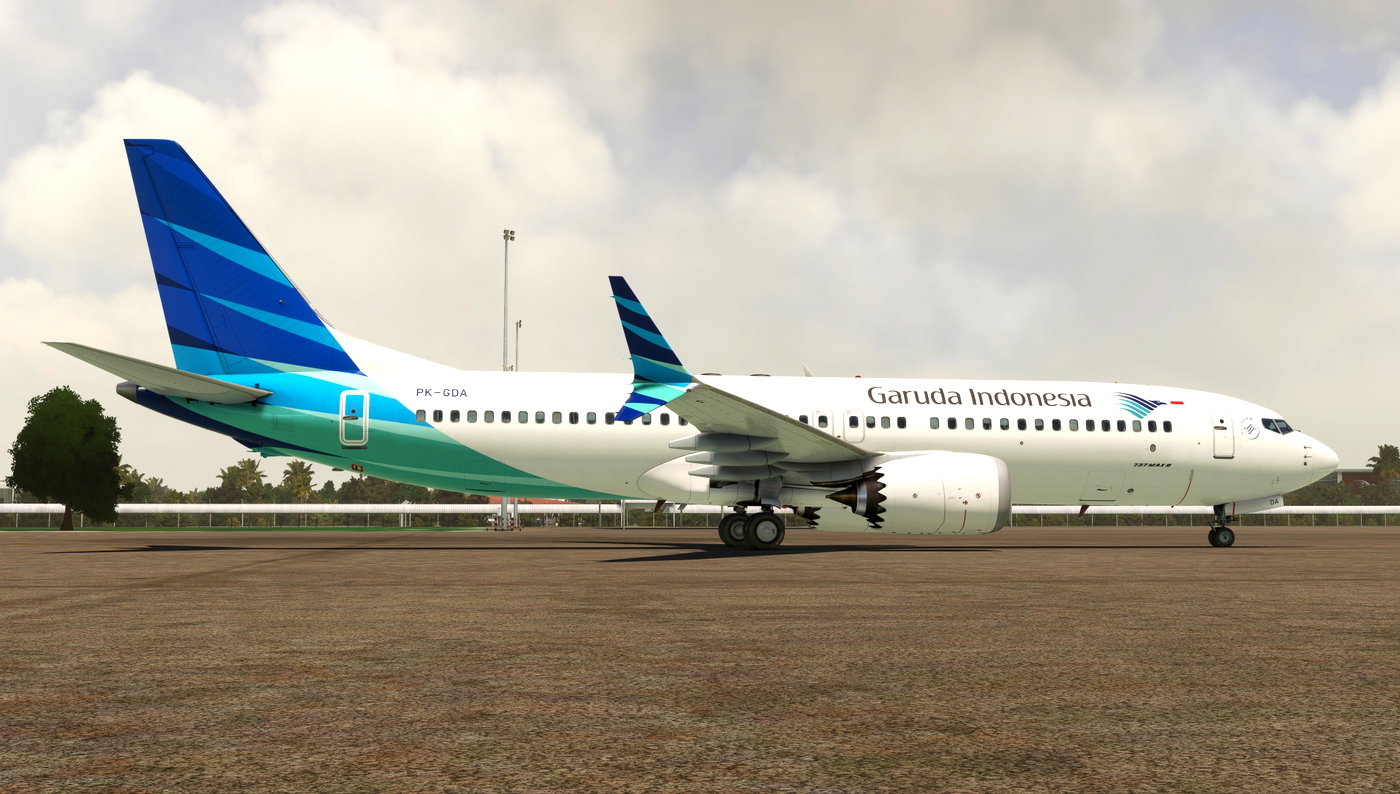 Garuda Indonesia PK-GDA for iFly 737 MAX 8 w/ Cabin for Microsoft ...
