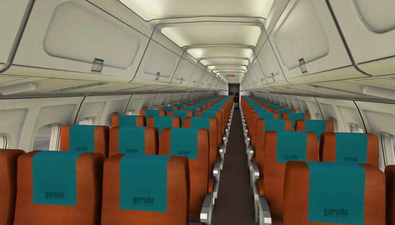 Garuda Indonesian Airways - PK-GNW -SkySimulations DC9-30 w/cabin for ...