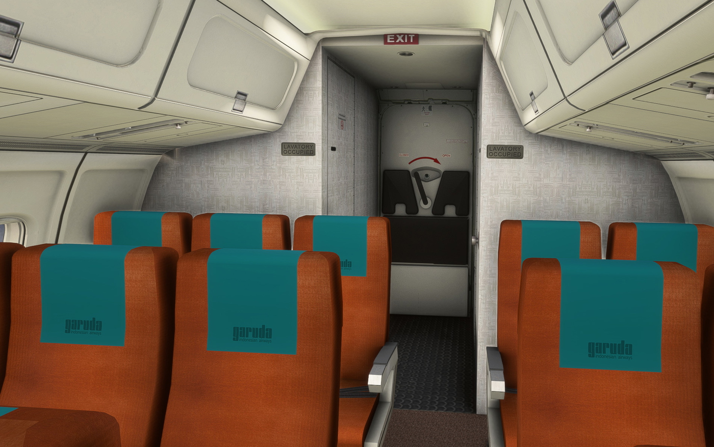 Garuda Indonesian Airways - PK-GNW -SkySimulations DC9-30 w/cabin for ...