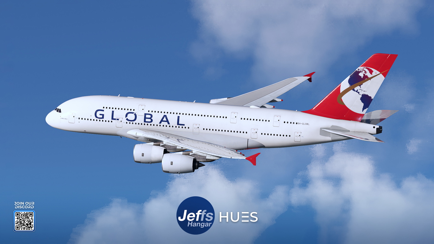 Global Airlines 9H-GLOBL "First flight" | FlyByWire A380-800 | 4K w ...