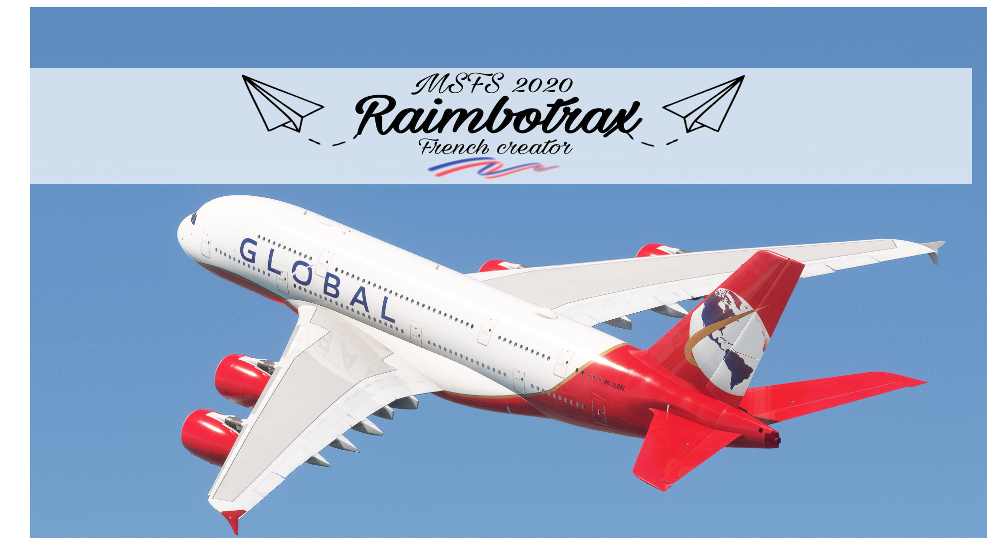 Global Airlines A380 9H-GLOBL [raimbotrax][4K] - MSFS Add-on - Flightsim.to