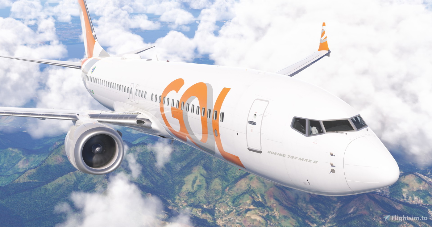 Gol Linhas Aéreas PR-XMS | Asobo 737-8MAX | 8K for Microsoft Flight Simulator | MSFS