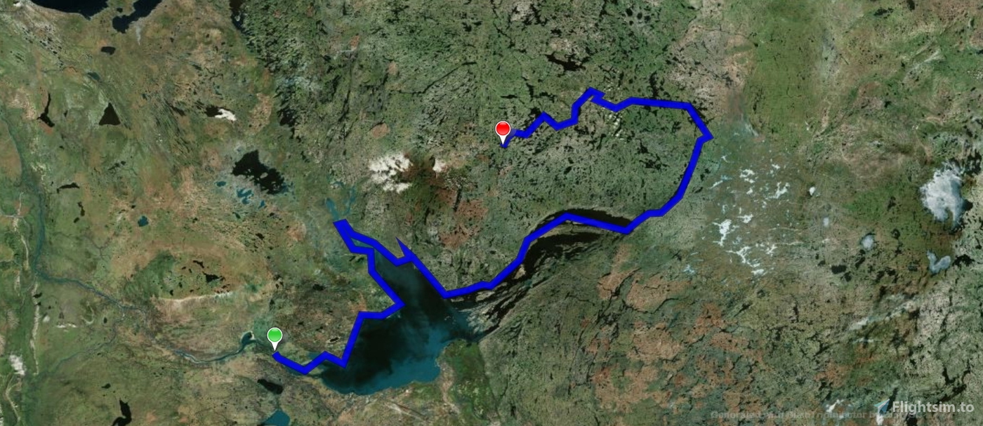 Great Slave Lake Lockhart River for Microsoft Flight Simulator | MSFS