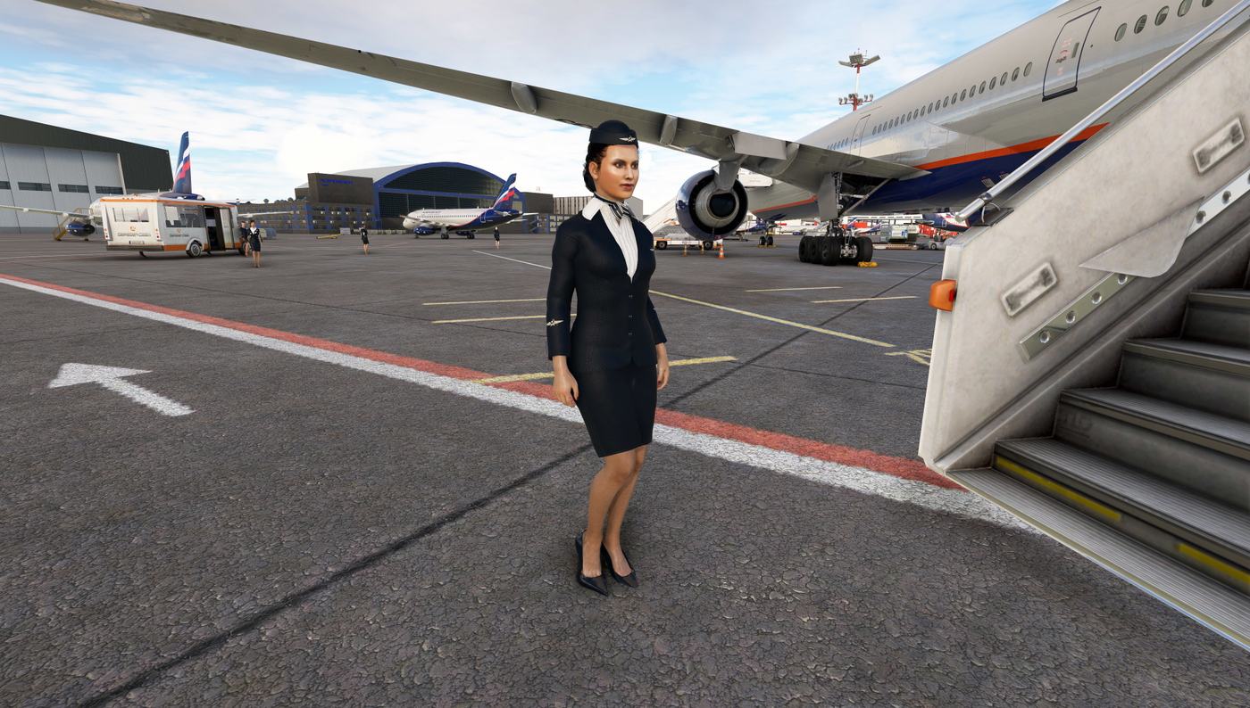 GSX Aeroflot Crew Uniform for Microsoft Flight Simulator | MSFS
