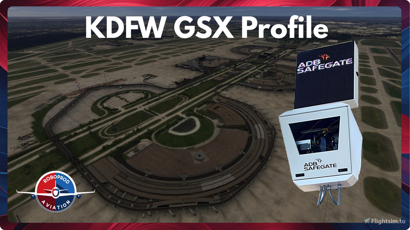 GSX Airport Profile for ImagineSim KDFW voor Microsoft Flight Simulator ...