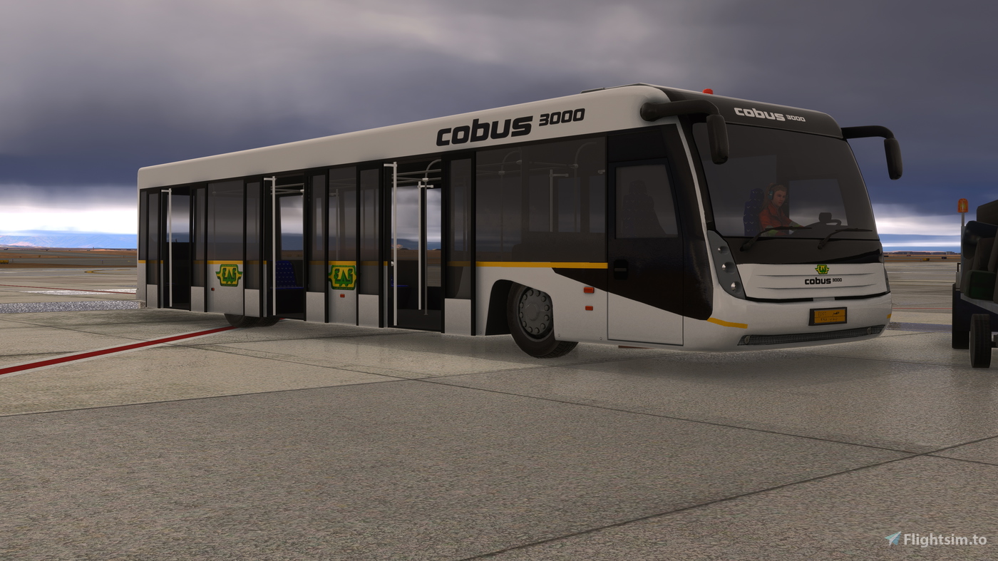 GSX Passenger Bus Repaint EAS (Egypt) for Microsoft Flight Simulator | MSFS