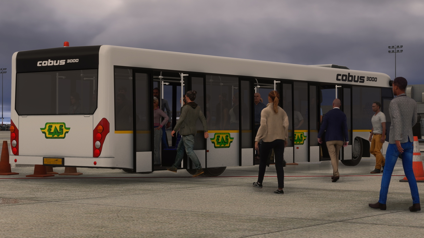 GSX Passenger Bus Repaint EAS (Egypt) for Microsoft Flight Simulator | MSFS