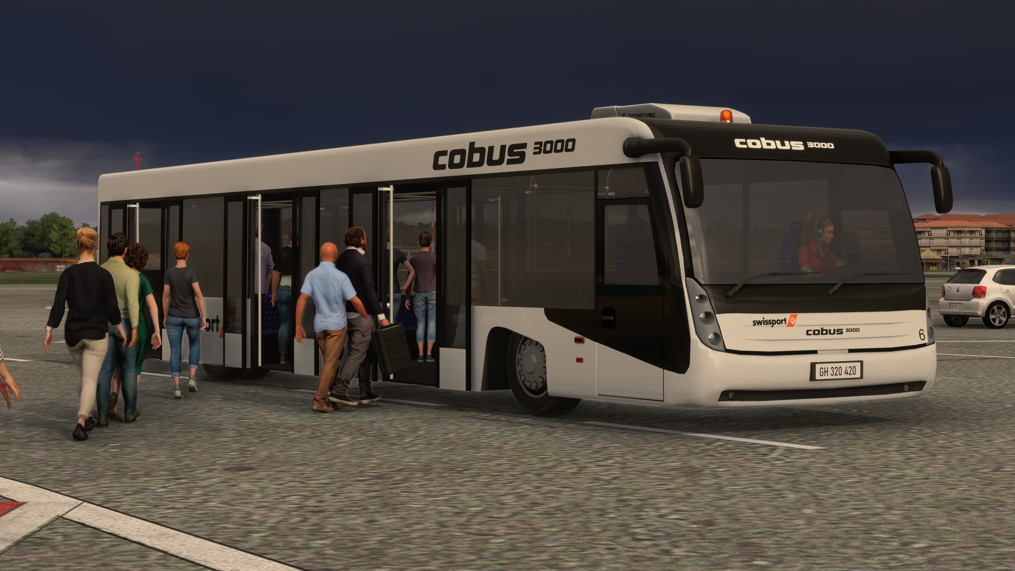 GSX Passenger Bus Repaint Swissport (mainly Greece) - MSFS Add-on ...