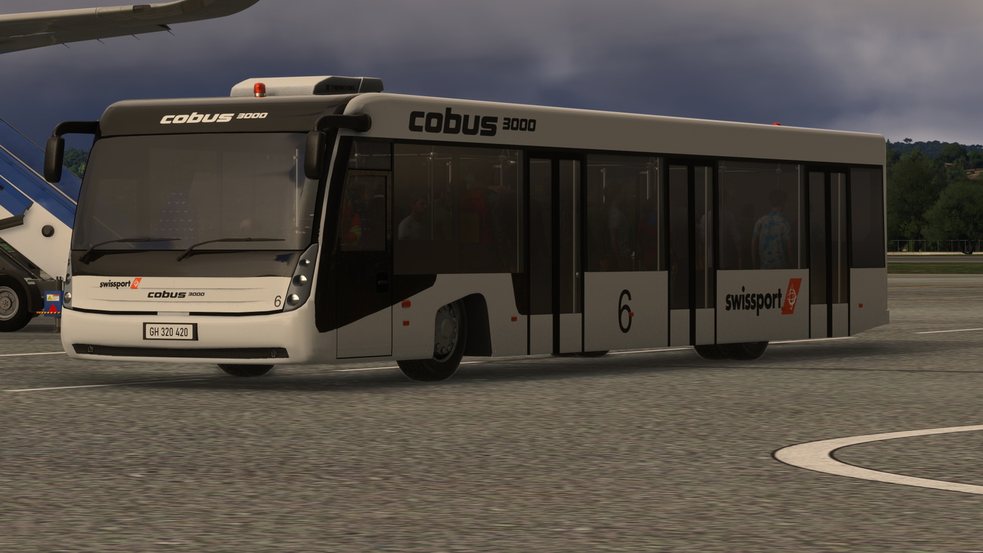 GSX Passenger Bus Repaint Swissport (mainly Greece) のために Microsoft ...
