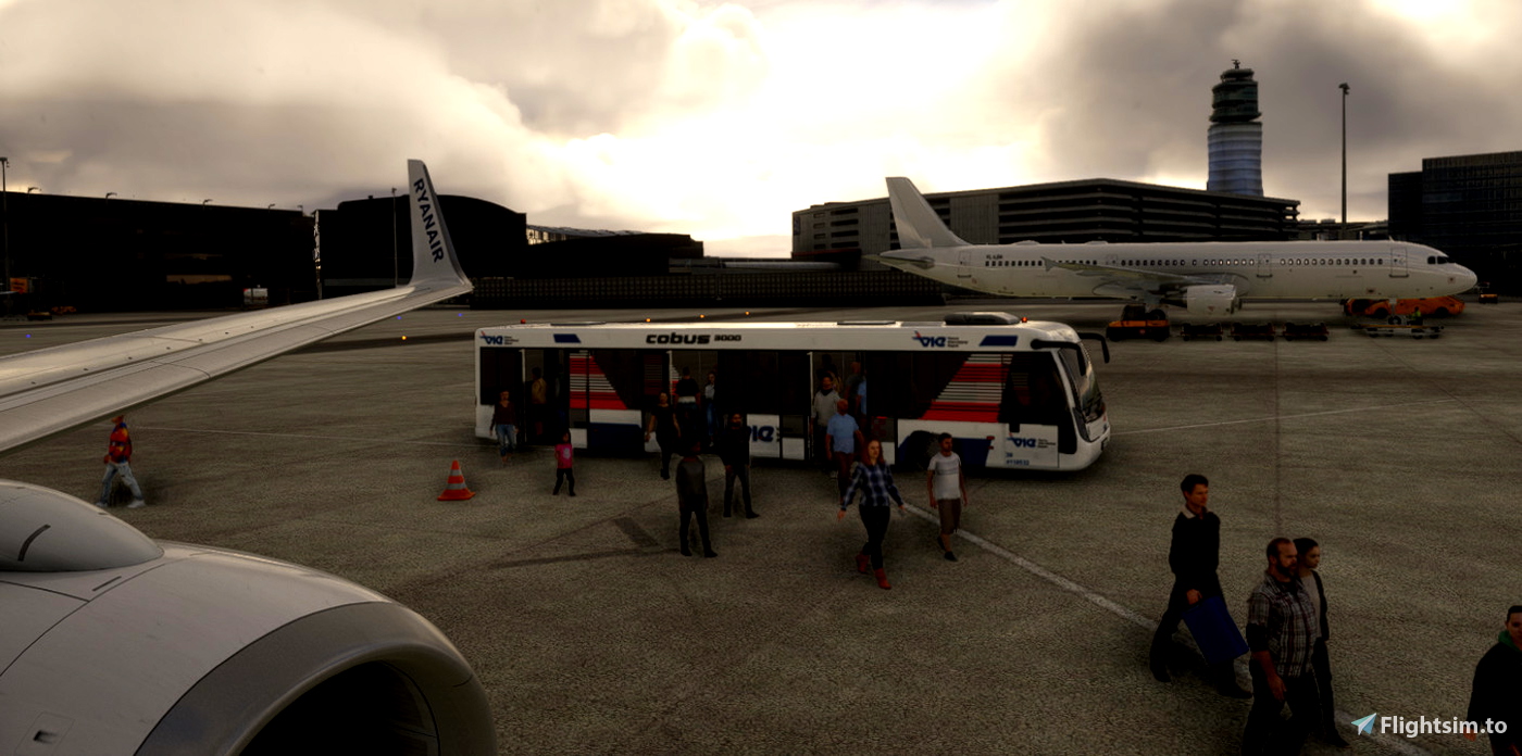 GSX Passenger Bus Repaint Vienna Airport for Microsoft Flight Simulator ...