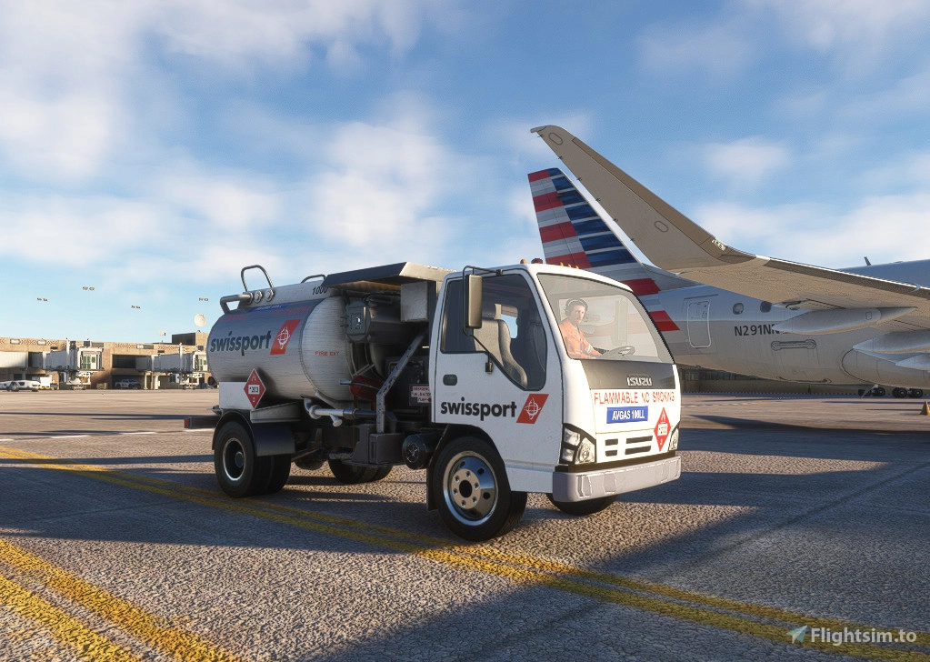 GSX Pro Swissport Fuel Trucks Set dla Microsoft Flight Simulator | MSFS