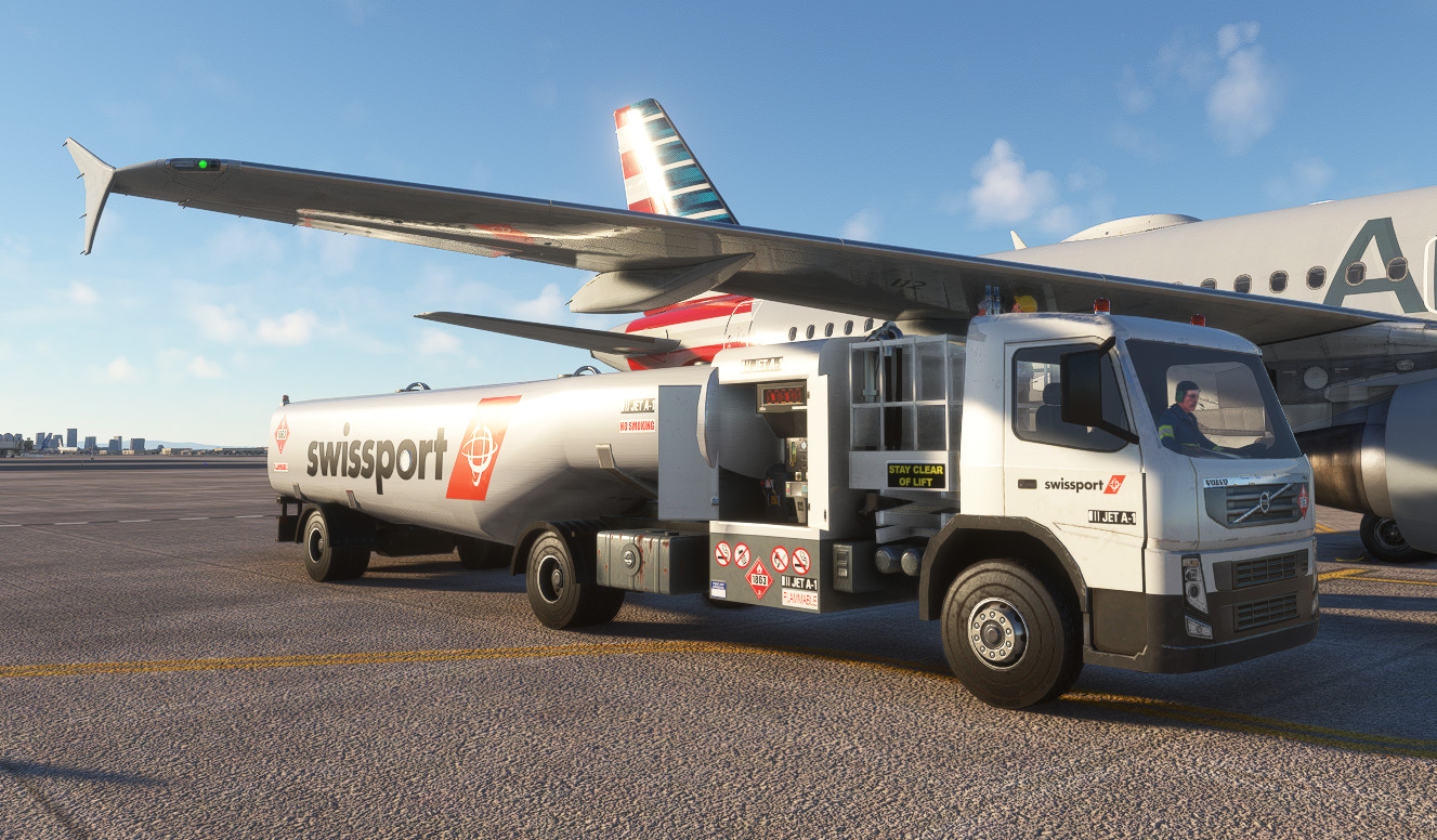 GSX Pro Swissport Fuel Trucks Set dla Microsoft Flight Simulator | MSFS