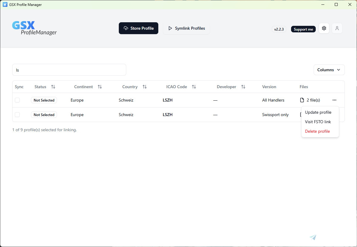 GSX Profile Manager 对于 Microsoft Flight Simulator | MSFS