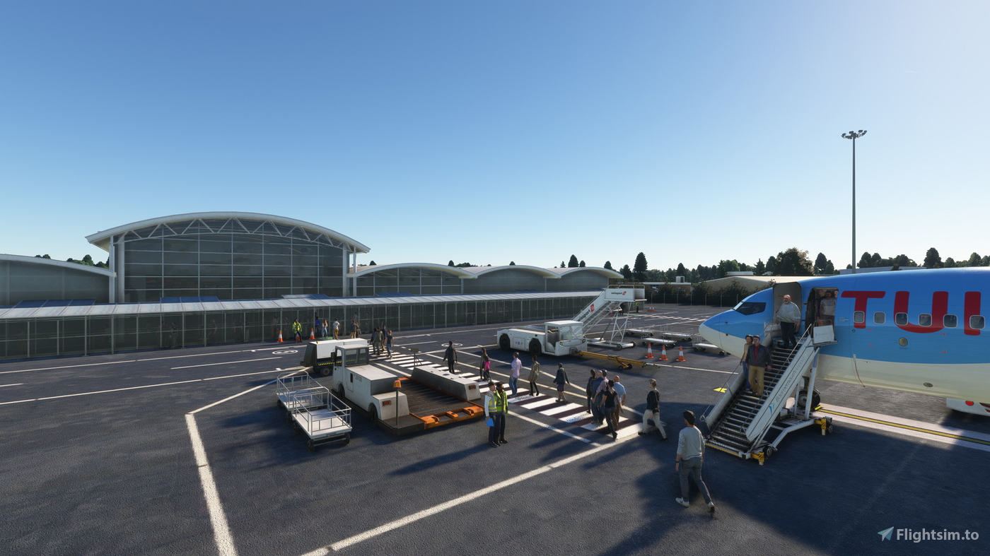 GSX Profile UK2000 Bournemouth (EGHH) for Microsoft Flight Simulator | MSFS