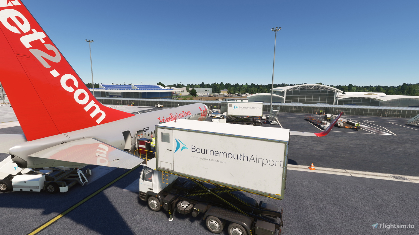 GSX Profile UK2000 Bournemouth (EGHH) for Microsoft Flight Simulator | MSFS