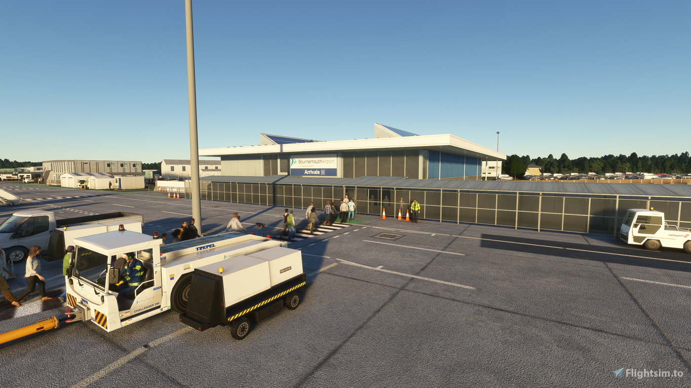 GSX Profile UK2000 Bournemouth (EGHH) for Microsoft Flight Simulator | MSFS