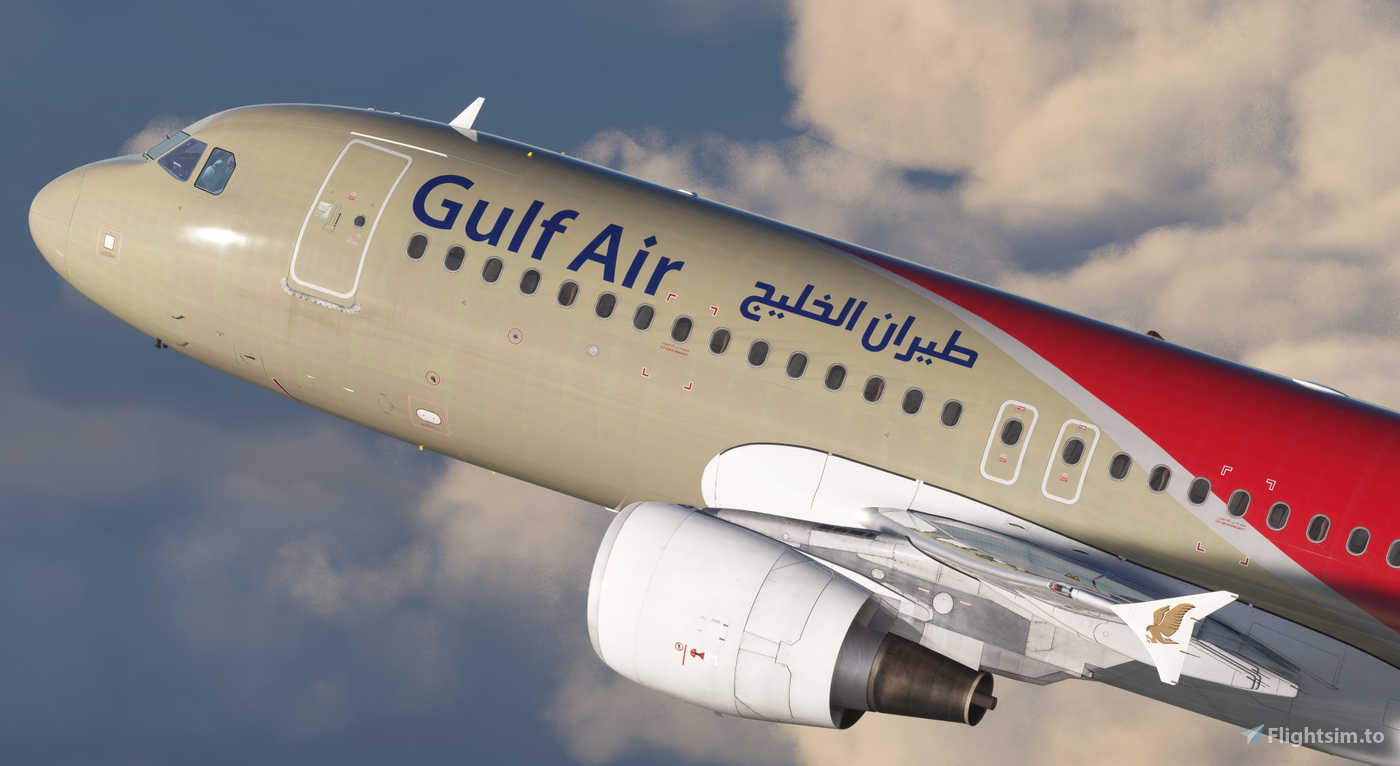 Gulf Air A320 A9C-AD CFM +Cabin| MSFS 2024 | Airshow Livery | for ...